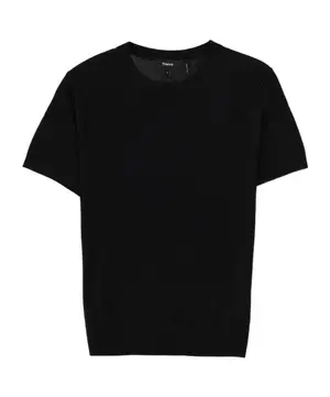 THEORY Theory Crew Neck Short Sleeve Knitted Top