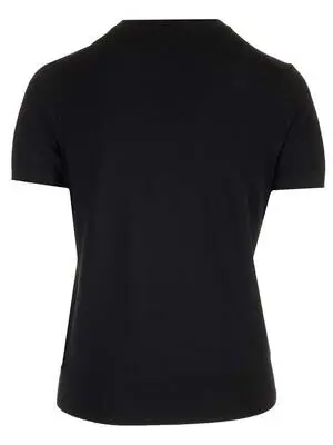 Theory Crew Neck Short Sleeve Knitted Top