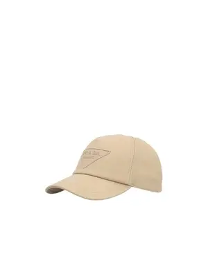 Prada Denim Baseball Cap - Nude
