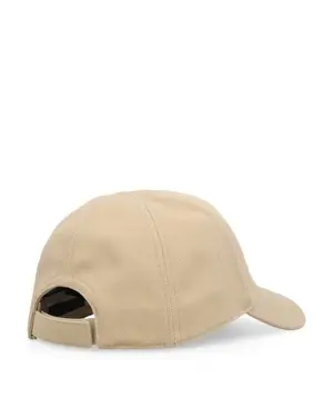 Prada Denim Baseball Cap - Nude