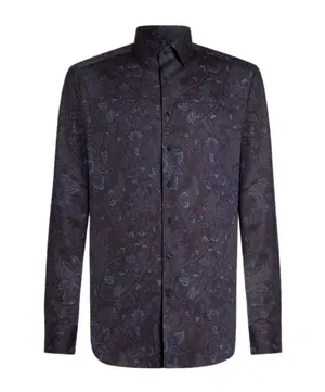 Etro Allover Floral Printed Long-sleeved Shirt