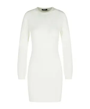 Balmain Monogram Knitted Mini Dress