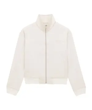 Saint Laurent Teddy Jacket In Satin - Off-white
