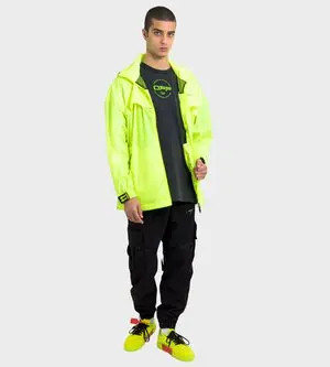 Off-White Hooded Lightweight Jacket - Yellow