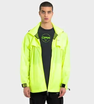 Off-White Hooded Lightweight Jacket - Yellow