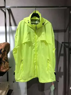 Off-White Hooded Lightweight Jacket - Yellow
