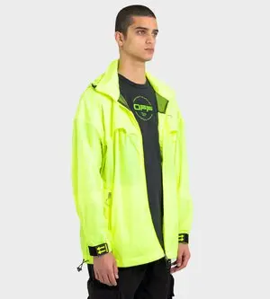 Off-White Hooded Lightweight Jacket - Yellow