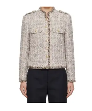 Marissa Chiara Stand Collar Lace Jacket