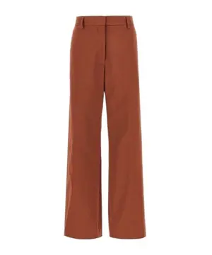 Dries Van Noten Mid-waisted Taffeta Trousers