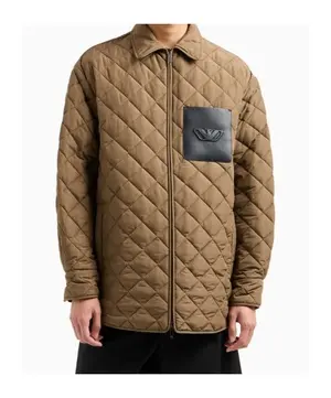 Emporio Armani Quilted Logo-embossed Jacket