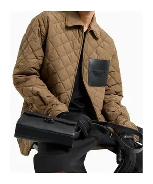 Emporio Armani Quilted Logo-embossed Jacket