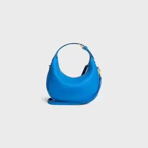 Celine Teen Lulu Hobo Bag In Grained Calfskin - Ultra Blue