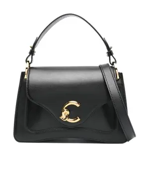 COCCINELLE C-me Foldover Top Tote Bag - Black