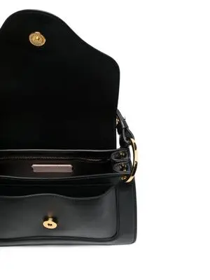 COCCINELLE C-me Foldover Top Tote Bag - Black