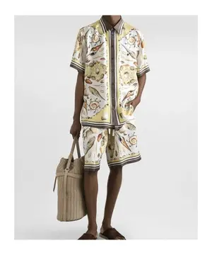 Dolce & Gabbana Dolce Gabbana Shell Printed Short-sleeved Shirt