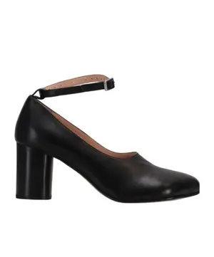 NICCOLO PASQUALETTI Obliqua Block Heel Pumps - Black