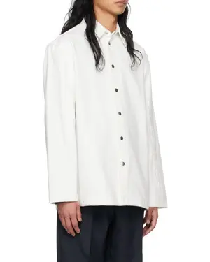 JIL SANDER Long-sleeved Buttoned Denim Shirt