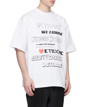 We11Done Logo-print Cotton T-shirt