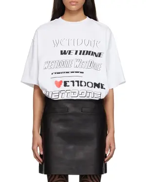 We11Done Logo-print Cotton T-shirt