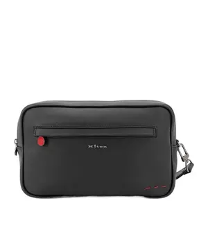 Kiton Zipper Clutch - Black