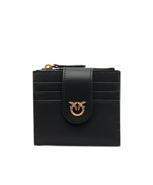 Pinko Logo Flap Wallet - Black