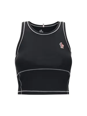 Moncler Logo Embroidered Tank Top