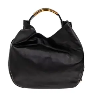 Moschino Lettering Top Handle Bag - Black