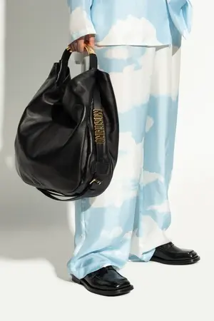Moschino Lettering Top Handle Bag - Black