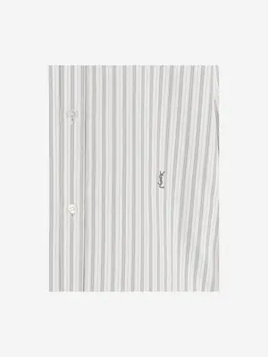 Saint Laurent Striped Button-up Shirt - White
