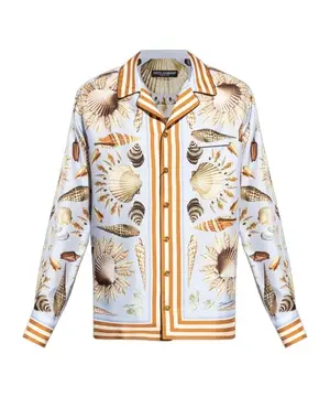 Dolce & Gabbana Dolce Gabbana Shell Printed Long-sleeved Shirt
