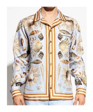 Dolce & Gabbana Dolce Gabbana Shell Printed Long-sleeved Shirt