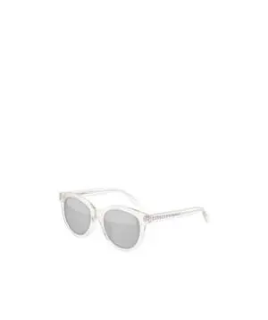 Alexander McQueen Round Frame Sunglasses - White