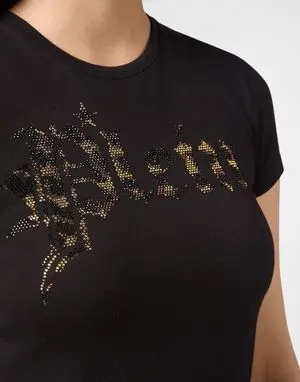 Philipp Plein Embellished Logo T-shirt
