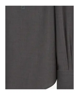 Fendi Long Sleeved Buttoned Shirt - Grey