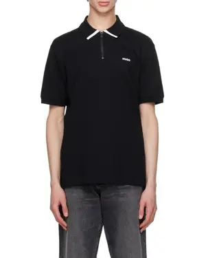 Hugo Boss Short-sleeved Half-zipped Polo Shirt