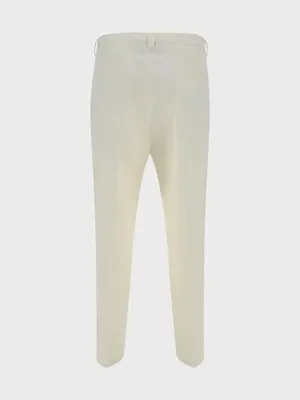 Brunello Cucinelli Straight-leg Tailored Trousers - White