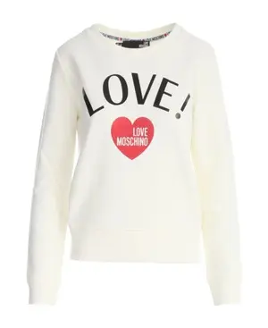 Moschino Love! Cotton Sweatshirt - White