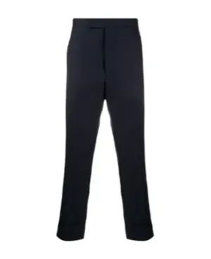 Thom Browne Super 120s Twill Tailored Trousers - Navy Blue