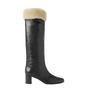 TOTEME Downtown Knee-high Shearling-trim Boots