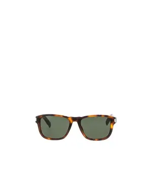 Saint Laurent Rectangular Frame Sunglasses - Green