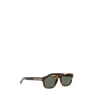 Saint Laurent Rectangular Frame Sunglasses - Green