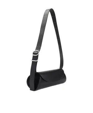 JIL SANDER Curved Flap Shoulder Bag