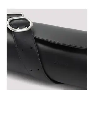 JIL SANDER Curved Flap Shoulder Bag