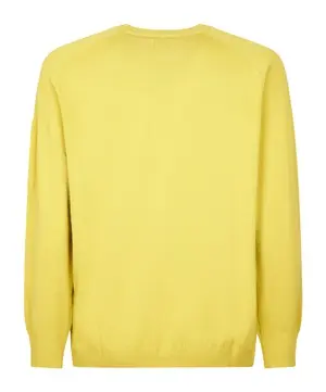 C.P. COMPANY Crewneck Lens Jumper - Yellow