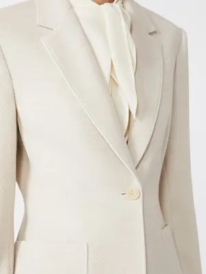 Max Mara Utilita Single-breasted Blazer - Ivory White