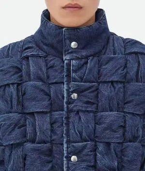 Bottega Veneta Intrecciato Denim Gilet