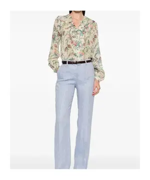 Etro Long Sleeve Floral Print Shirt