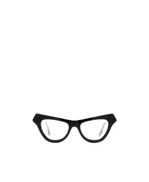 Marni Logo Flat Mirror Eyeglasses - Black