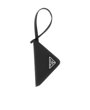 Prada Triangle Logo Luggage Tag