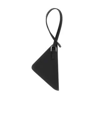 Prada Triangle Logo Luggage Tag